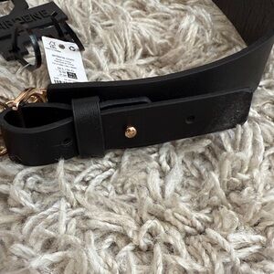 Ardene | Accessories | Ardene Black Belt With Gold Chain | Poshmark